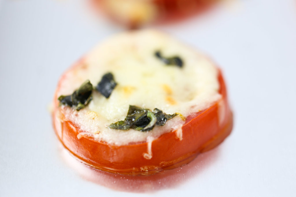 Cheesy Baked Tomatoes - Tabs & Tidbits