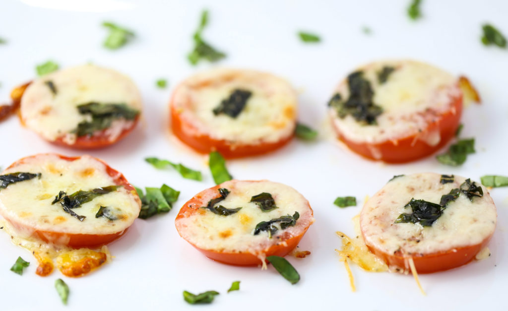 Cheesy Baked Tomatoes - Tabs & Tidbits