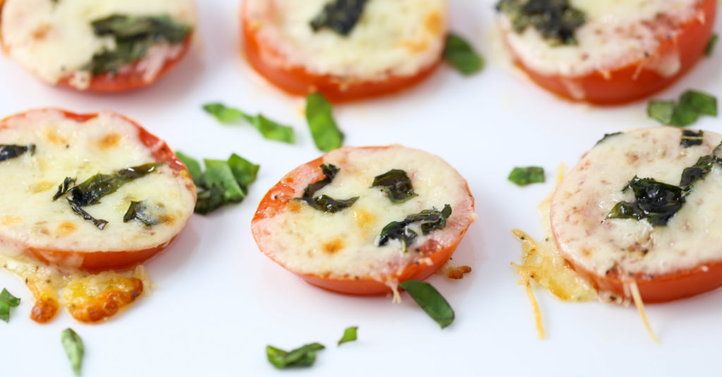 Cheesy Baked Tomatoes - Tabs & Tidbits