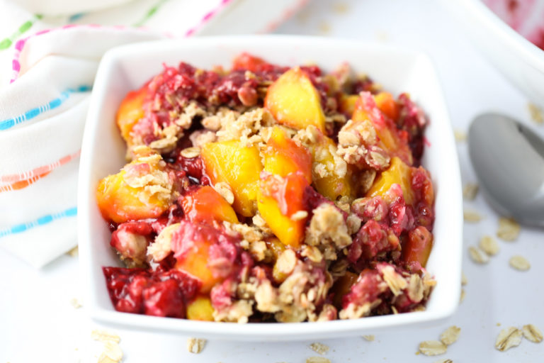 Mango Raspberry Crisp - Tabs & Tidbits
