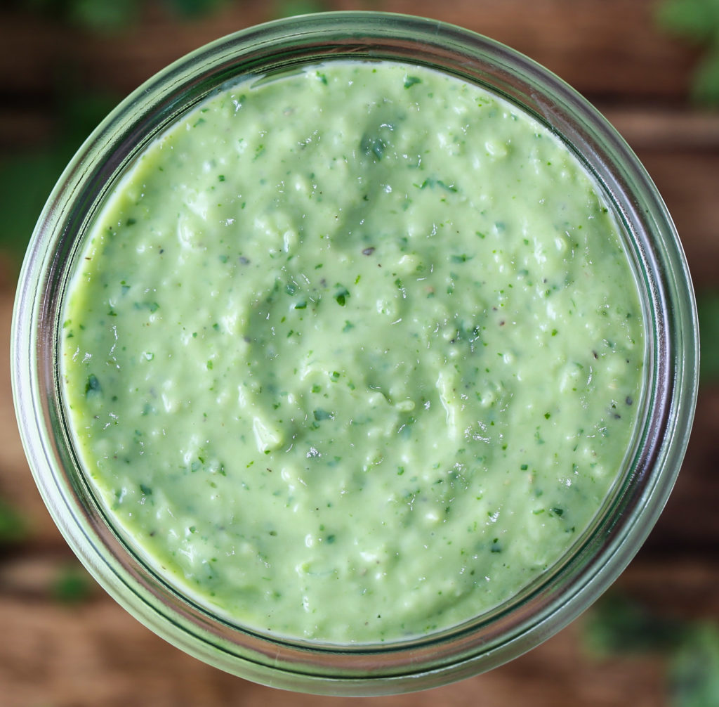 Spicy Avocado Dressing - Tabs & Tidbits
