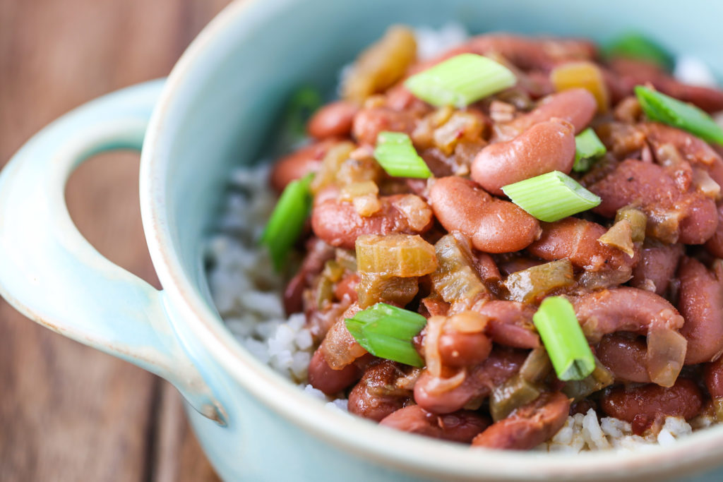 Vegetarian Red Beans and Rice - Tabs & Tidbits