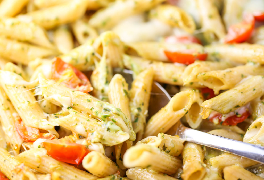 Baked Pesto & Penne - Tabs & Tidbits