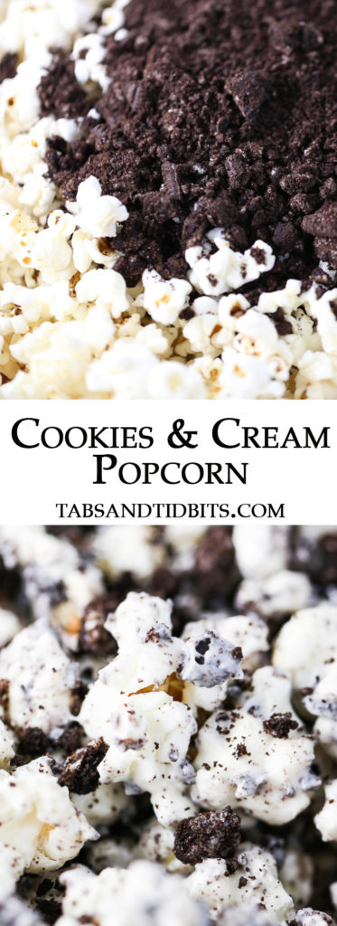 Cookies & Cream Popcorn - Tabs & Tidbits